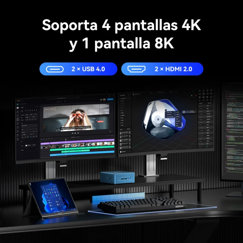 GEEKOM IT12 Mini PC – Potente con Intel Core i7-1280P o i5-12450H