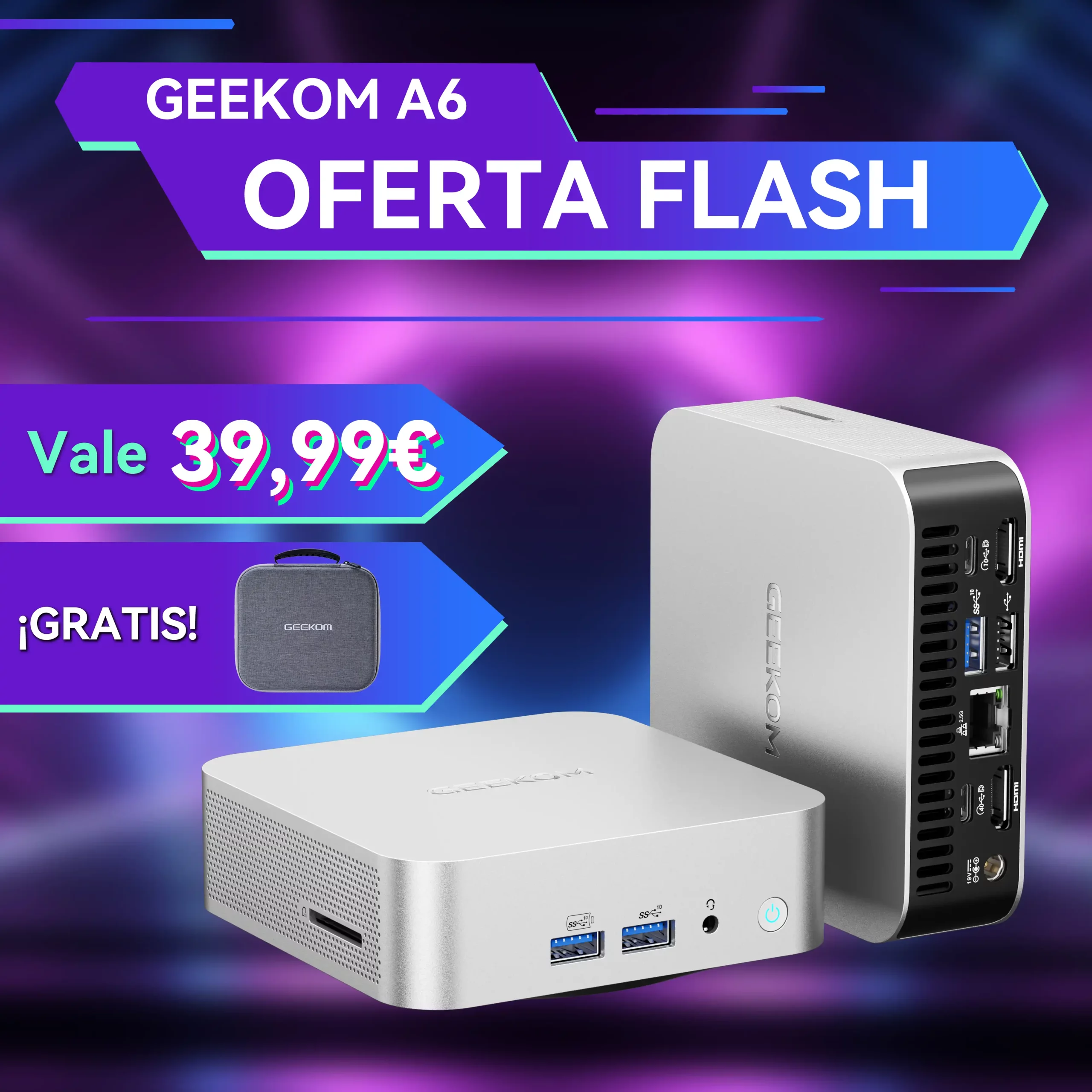 GEEKOM A6 Mini PC: Ryzen 7 6800H