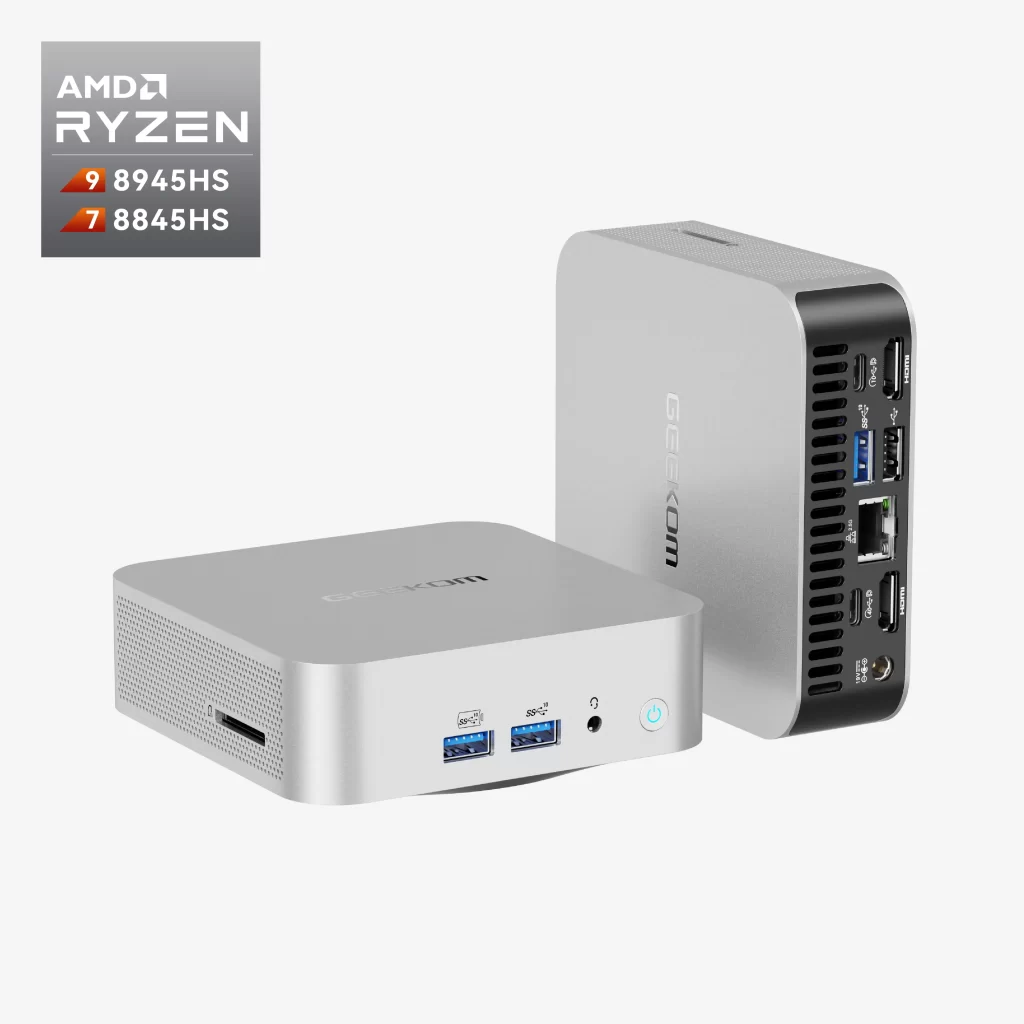 GEEKOM A8 Mini PC: Ryzen 9 8945HS o Ryzen 7 8745HS