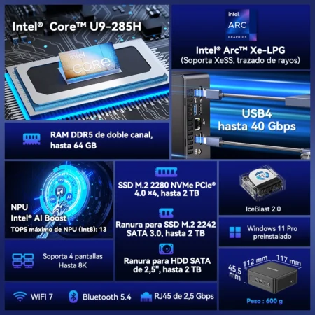 Mejor Mini PC | Nueva CPU Intel GEEKOM Mini IT13 Edición Pro